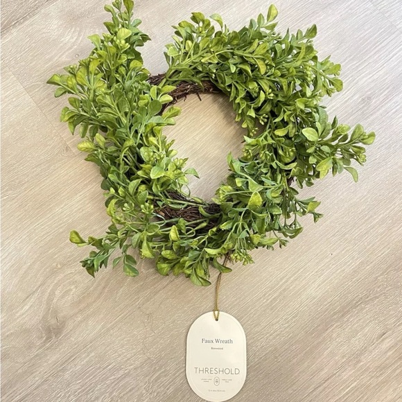 Threshold | Accents | Threshold Faux Wreath Boxwood Mini Wreath 2 In ...